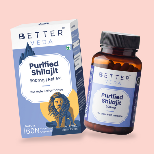 BBETTER VEDA Purified Shilajit | 60 Vegan Capsules of Shilajeet ...