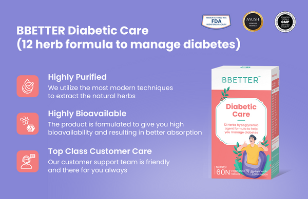 Buy Diabetic Care Tablets | Diabetic Care Supplement – BBetter Store