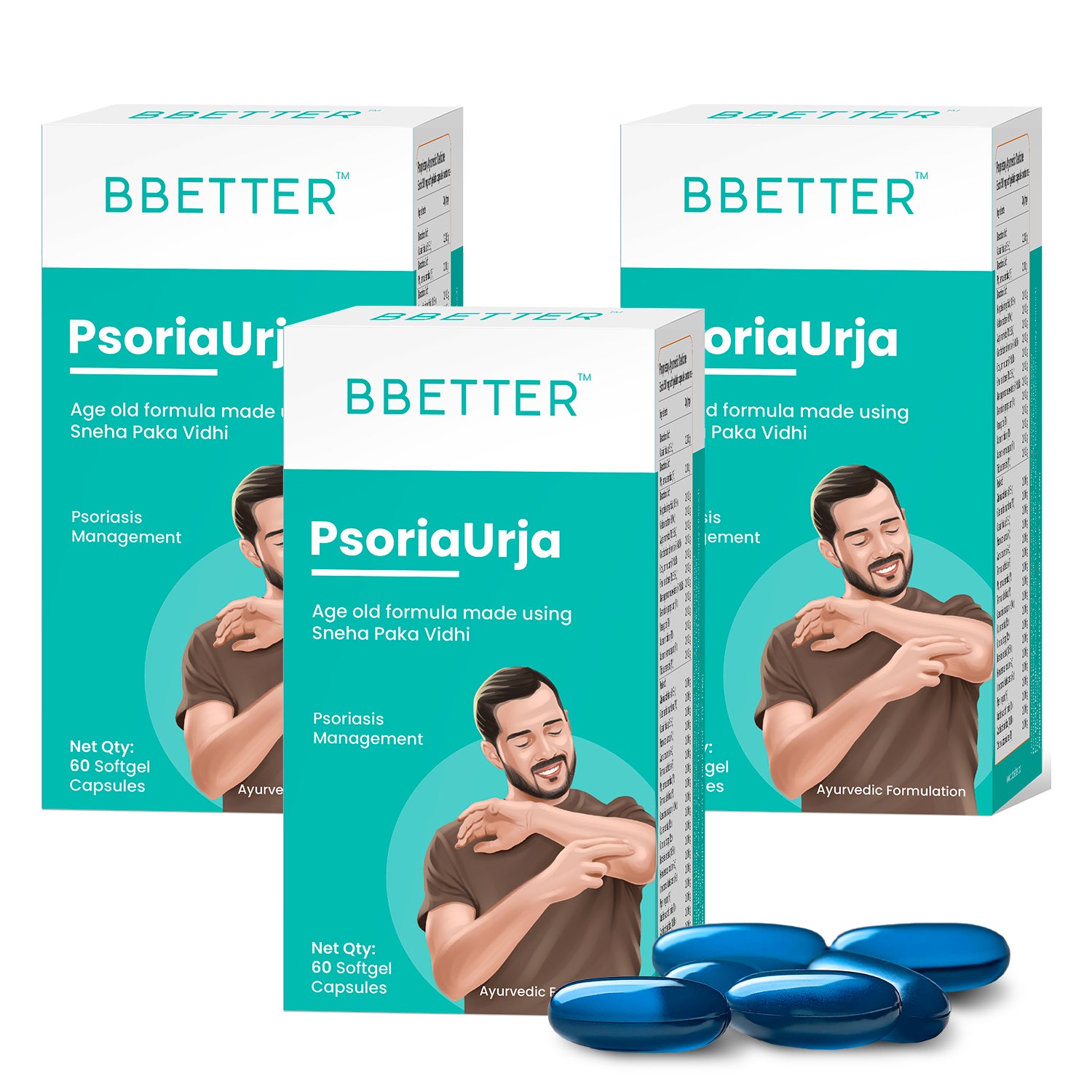 BBETTER Psoria Urja: Psoriasis, Eczema, Dermatitis Relief - Clear Skin ...